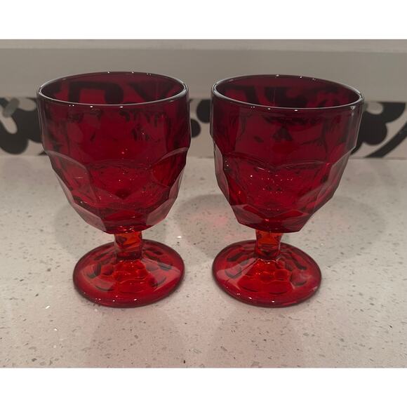 Viking Glass | Dining | Vintage Viking Glass Georgian Ruby Red Glass ...